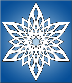 Clip Art: Snowflake 4 Color – Abcteach