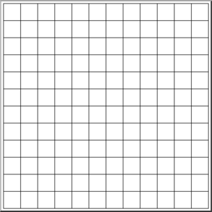 Clip Art: 12×12 Grid B&W – Abcteach