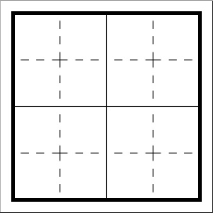 Clip Art: 2×2 Calculation Grid C – Abcteach