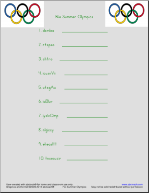 Coloring Page: Summer Olympics – Canoe (Slalom) – Abcteach