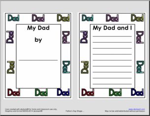 Shapebook: Father’s Day Booklet – Abcteach
