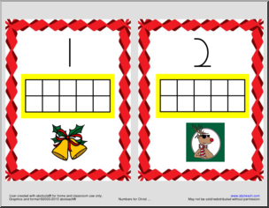 Seasonal Christmas – Numbers Shapebook – Abcteach