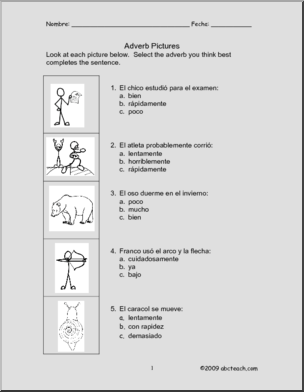 Adverbios/Adverbs – Abcteach