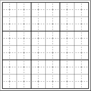 Clip Art: 3 Inch Grid B&W – Abcteach