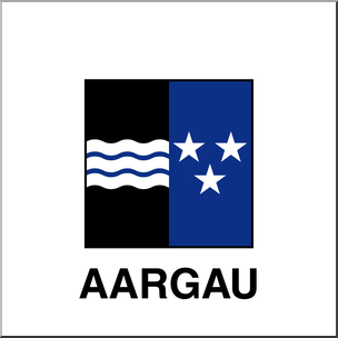 Clip Art: Flags: Aargau Color – Abcteach