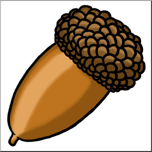 Clip Art: Acorn Color – Abcteach