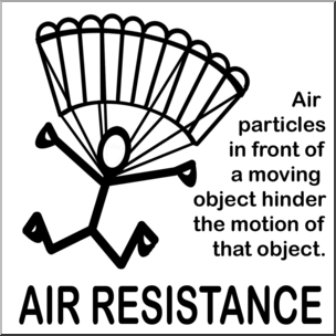 Clip Art: Air Resistance B&W – Abcteach