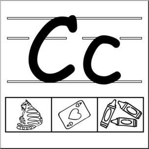 Clip Art: Alphabet Set 03: C Lower Case Color – Abcteach