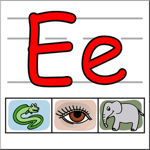 Letter E Clip Art At Clkercom Vector Clip Art Online
