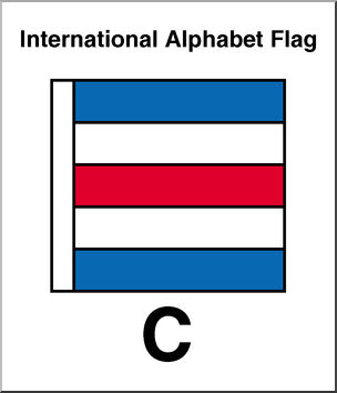 Clip Art: Flags: Alphabet Flag C Color – Abcteach