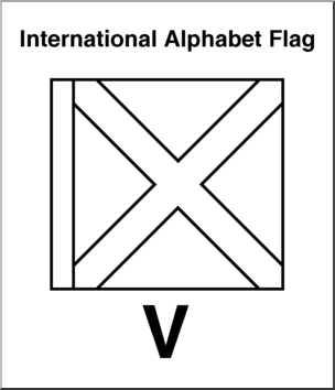 Clip Art: Flags: Alphabet Flag N Color – Abcteach