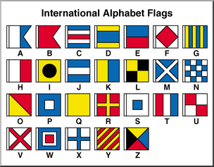 Clip Art: Flags: Alphabet Flag (all) – Abcteach