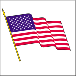 Clip Art: U.S. Flag 2 Color – Abcteach