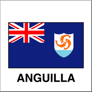 Clip Art: Flags: Anguilla Color – Abcteach