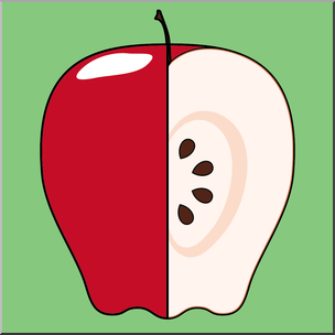 Clip Art: Fruit: Apple Color – Abcteach
