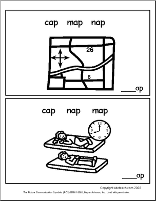 “ap” words (version 2) Word Family Booklet – Abcteach