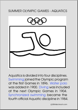 Past Olympics: Flip Book: Summer Olympics – Fun Facts – Abcteach