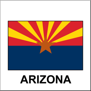 Clip Art: Flags: Arizona Color – Abcteach