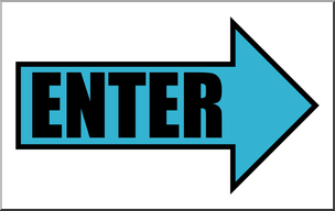 Clip Art: Arrow 01 Enter Right Color 2 – Abcteach