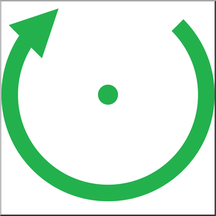 Clip Art: Arrow 04 Circular Clockwise 02 Color 02 – Abcteach