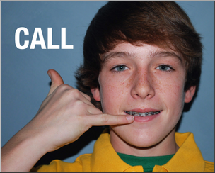 Photo: ASL Vocabulary: Call 02 HiRes – Abcteach