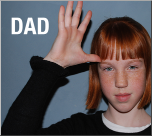 Photo: ASL Vocabulary: Dad 01 LowRes – Abcteach