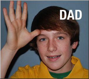 Photo: ASL Vocabulary: Dad 03 LowRes – Abcteach