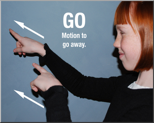 Photo: ASL Vocabulary: Go 01 HiRes – Abcteach