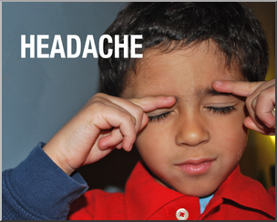 Photo: ASL Vocabulary: Headache 01 HiRes – Abcteach