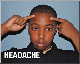 Photo: ASL Vocabulary: Headache 02 HiRes – Abcteach