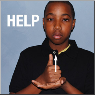 Photo: ASL Vocabulary: Myself 01 HiRes – Abcteach