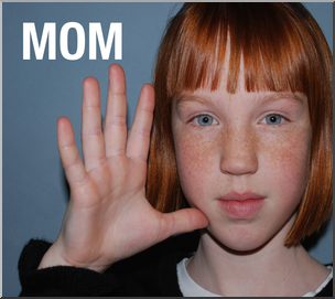 Photo: ASL Vocabulary: Mom 01 HiRes – Abcteach