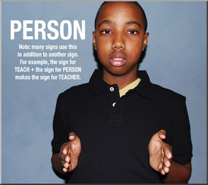 Photo: ASL Vocabulary: Person 01 LowRes – Abcteach