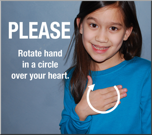 Photo: ASL Vocabulary: Please 01 HiRes – Abcteach