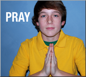 Photo: ASL Vocabulary: Pray 02 HiRes – Abcteach