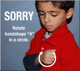 Photo: ASL Vocabulary: Sorry 01 LowRes – Abcteach
