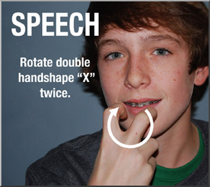 Photo: ASL Vocabulary: Speech 02 LowRes – Abcteach