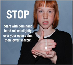 Photo: ASL Vocabulary: Stop 02 HiRes – Abcteach