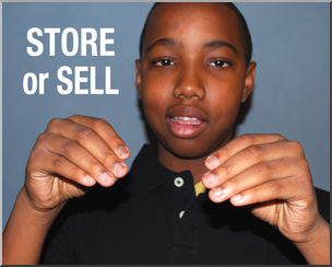 Photo: ASL Vocabulary: Store/Sell 01 HiRes – Abcteach