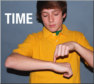 Photo: ASL Vocabulary: Time 01 Low Res – Abcteach