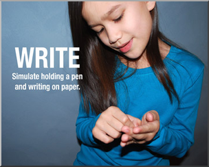 Photo: ASL Vocabulary: Write 01 LowRes – Abcteach