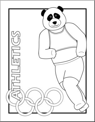 Clip Art: Curling Snowman 2 B&W – Abcteach