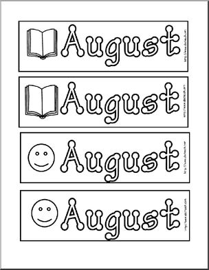 Bookmarks: August – Abcteach