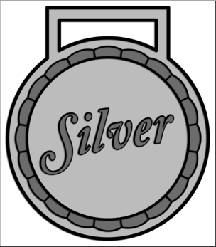 Clip Art: Award Silver Grayscale – Abcteach