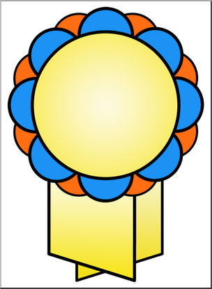 Clip Art: Flower Award Color – Abcteach