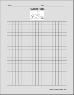 Favorite Food Bar Graph – Abcteach