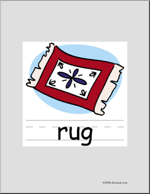 Clip Art: Basic Words: Rake Color (poster) – Abcteach