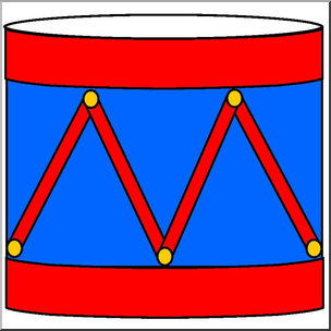 Clip Art: Basic Shapes: Drum Color – Abcteach