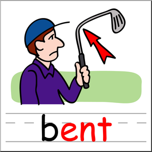 Clip Art: Basic Words: -ent Phonics: Bent Color – Abcteach