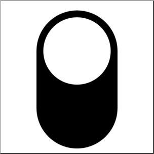 Clip Art: Punctuation: Big Period 1 B&W – Abcteach